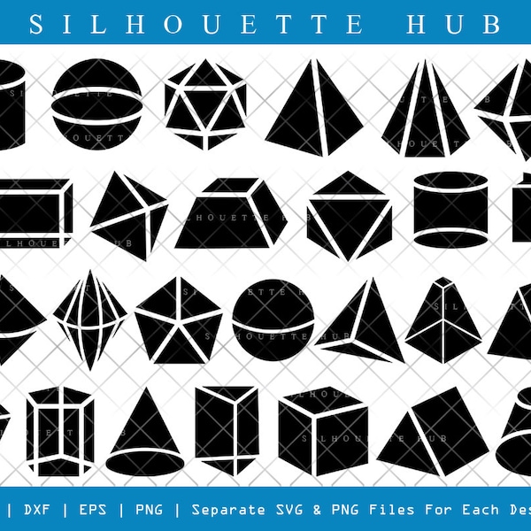 Geometric Silhouette - Etsy