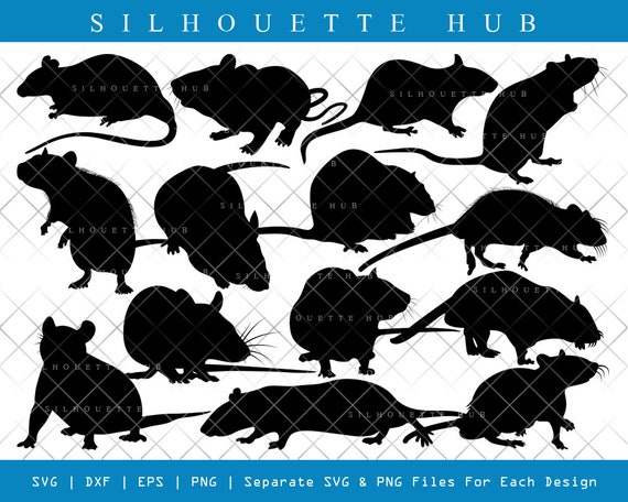 Rat SVG Cut Files Rat Silhouette Field Mouse Svg Mouse | Etsy
