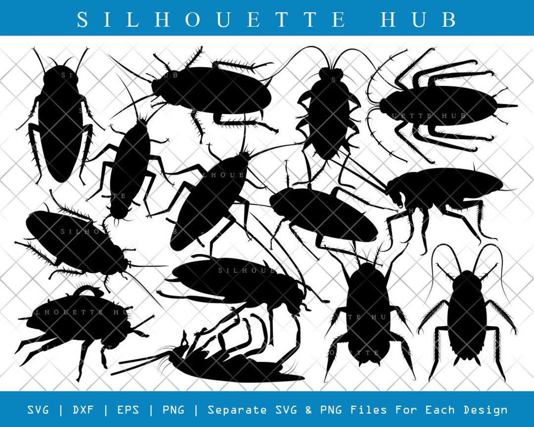 Cockroach SVG Cut Files Cockroach Silhouette Cockroach Bug Svg Bug Svg ...