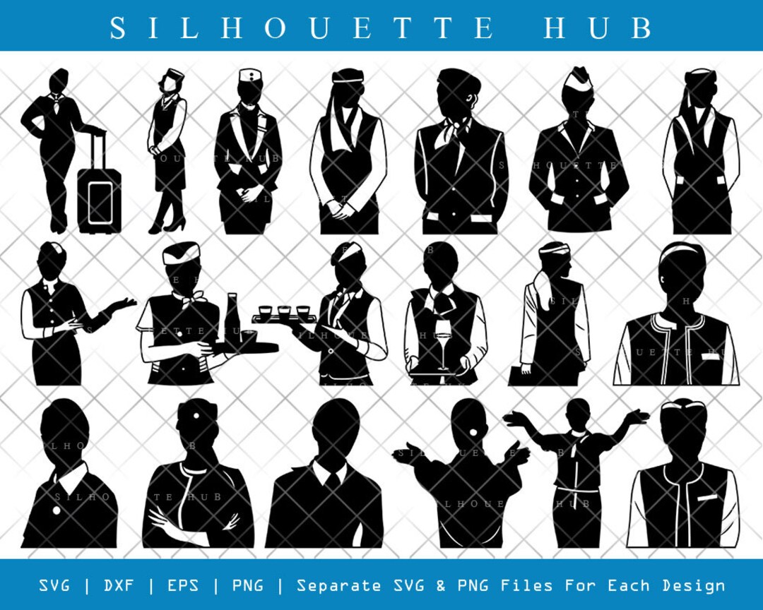 Air Hostess Svg Cricut Cut Files Png Bundle - Etsy UK