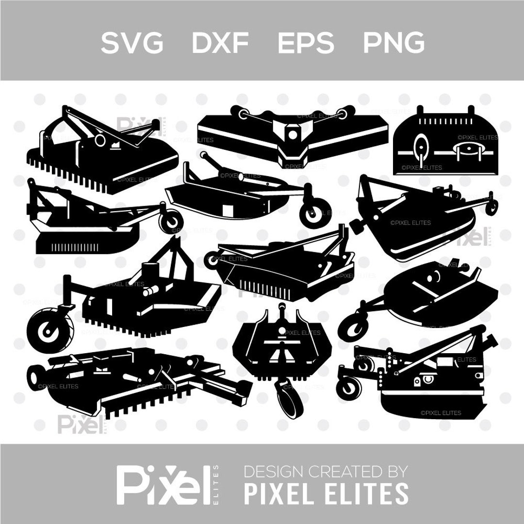 Spindle Rotary Cutters Silhouette, Rotary Cutters SVG, Farming Svg ...