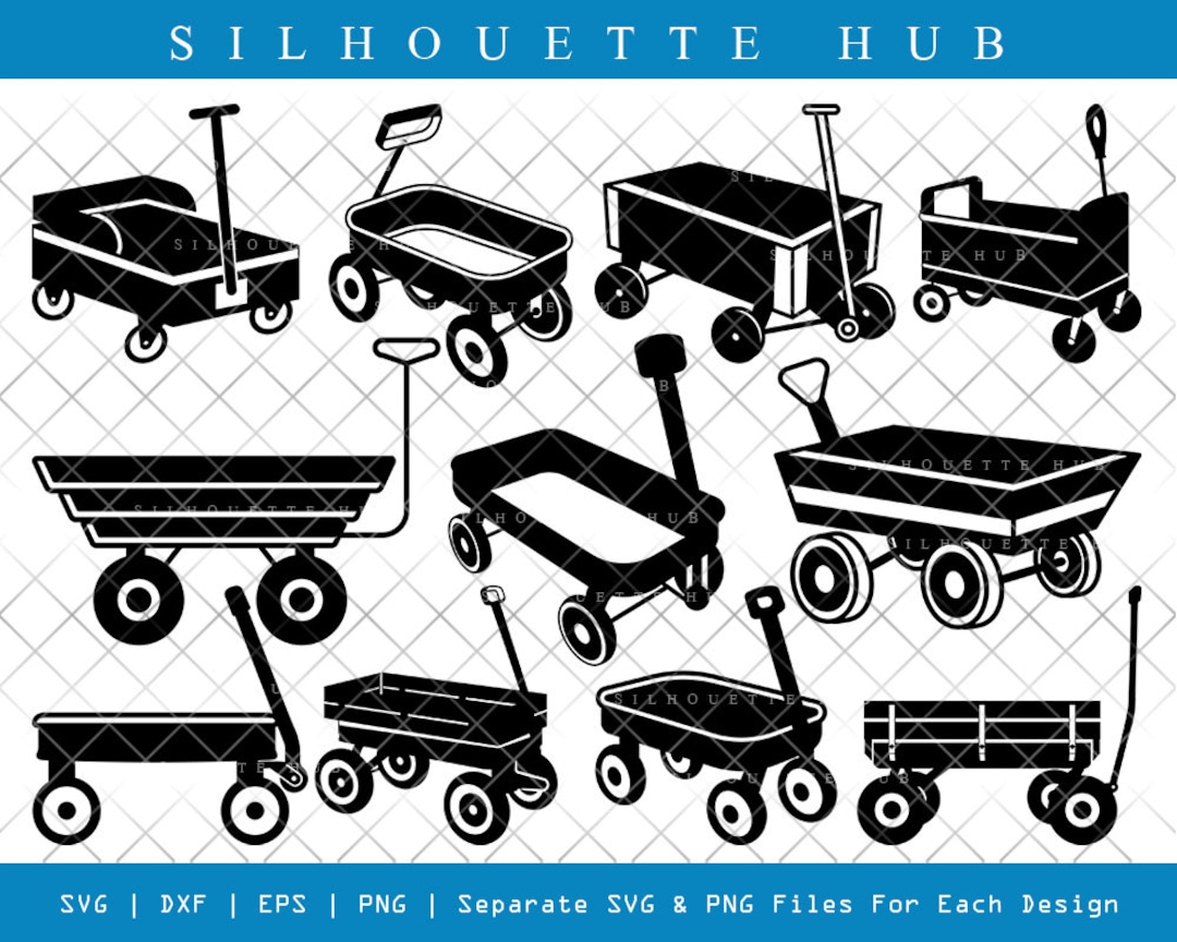 Wagon SVG Cut Files Wagon Silhouette Covered Wagon Svg Wild - Etsy