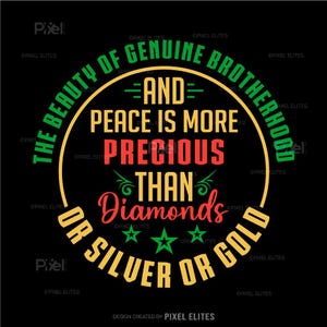 The Beauty of Brotherhood & Peace SVG Cut File MLK Quote T-shirt Design ...