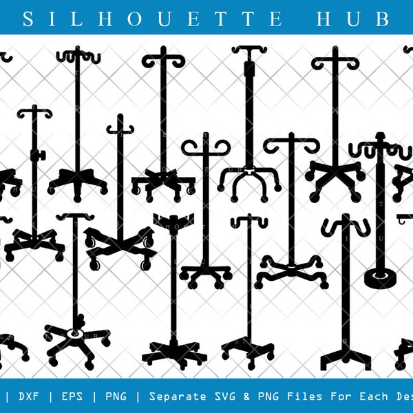 Iv Poles Svg - Etsy Australia