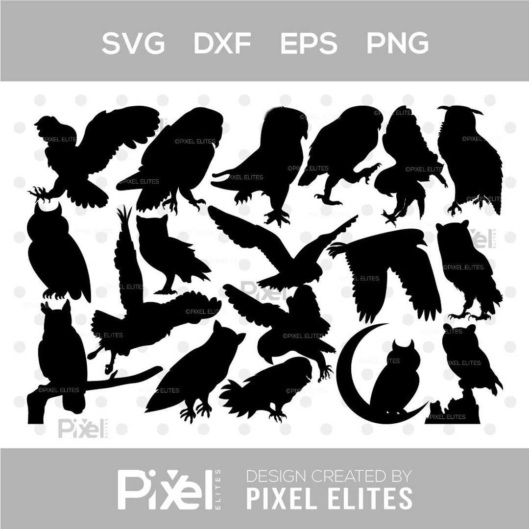 Owl SVG Cut Files Owl Silhouette Owl Bird Svg Bird Svg Owl Love Svg ...