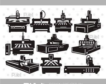 Milling Machine Svg Digital File Cricut Silhouette CNC Router CNC File ...