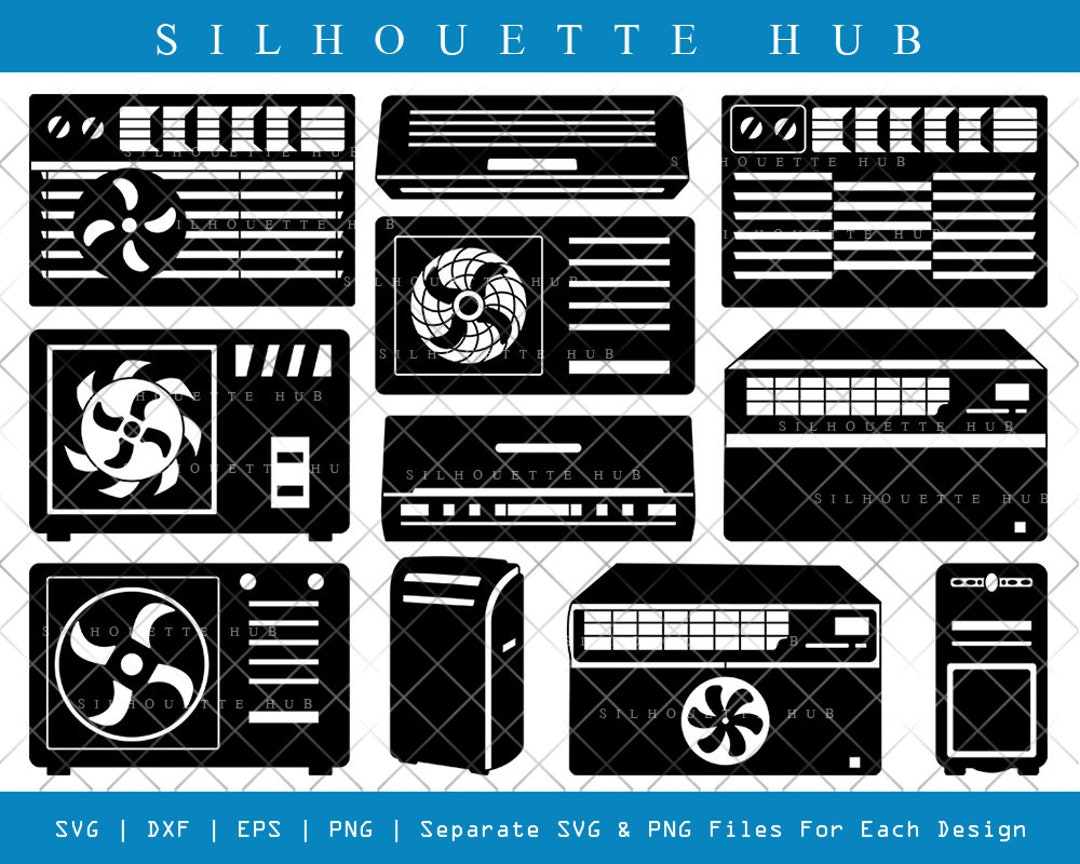 Air Conditioner Silhouette Air Conditioner SVG AC Svg Floor - Etsy