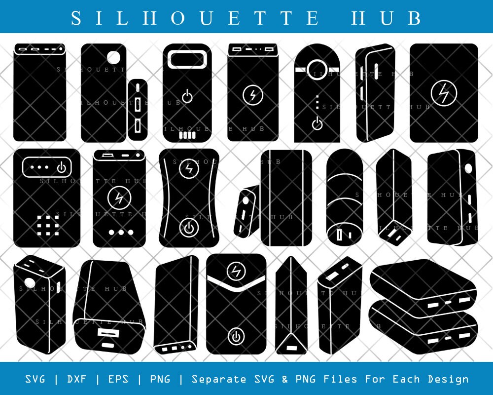 Power Bank Silhouette Power Bank SVG Portable Charger Svg - Etsy Australia