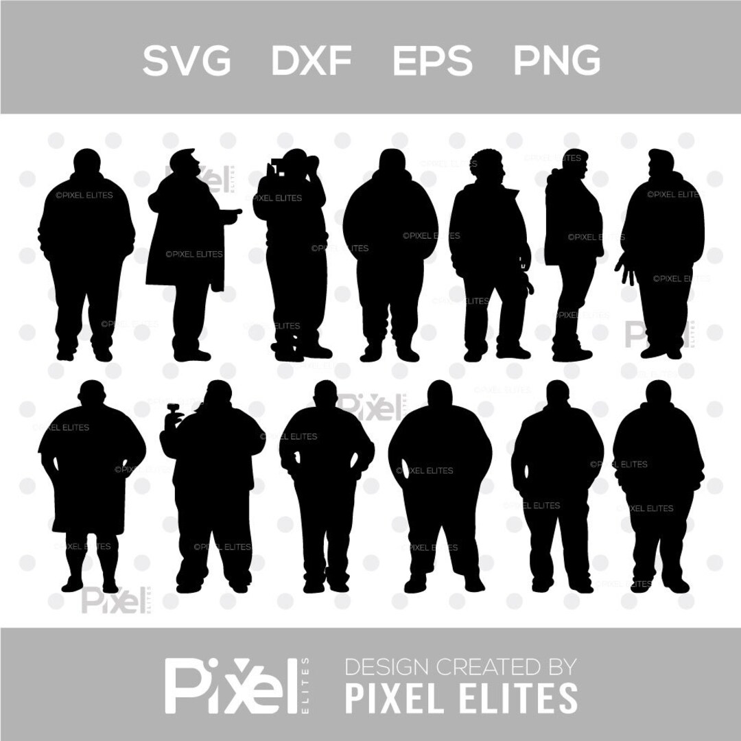 Fat Man Svg Cricut Cut Files Png Bundle, - Etsy