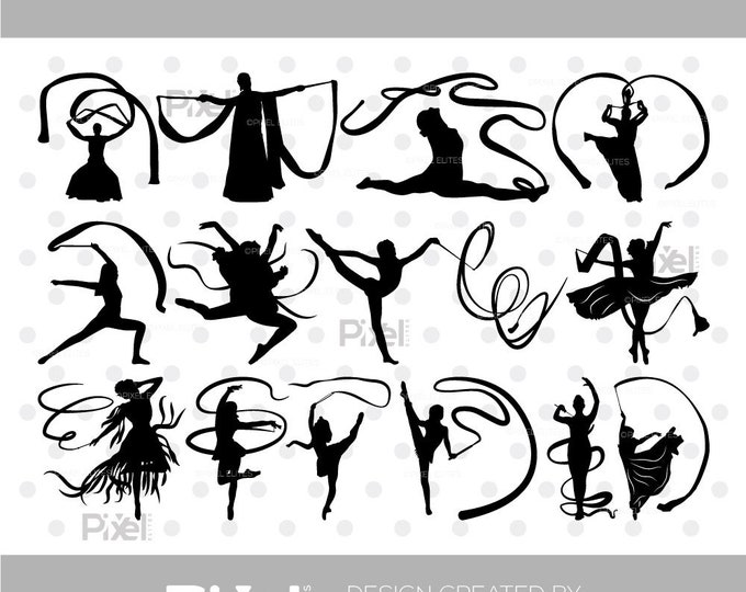 Ribbon Dancer Svg, Ribbon Dancers Svg, Ribbon Svg, Dancer, Dance, SVG ...