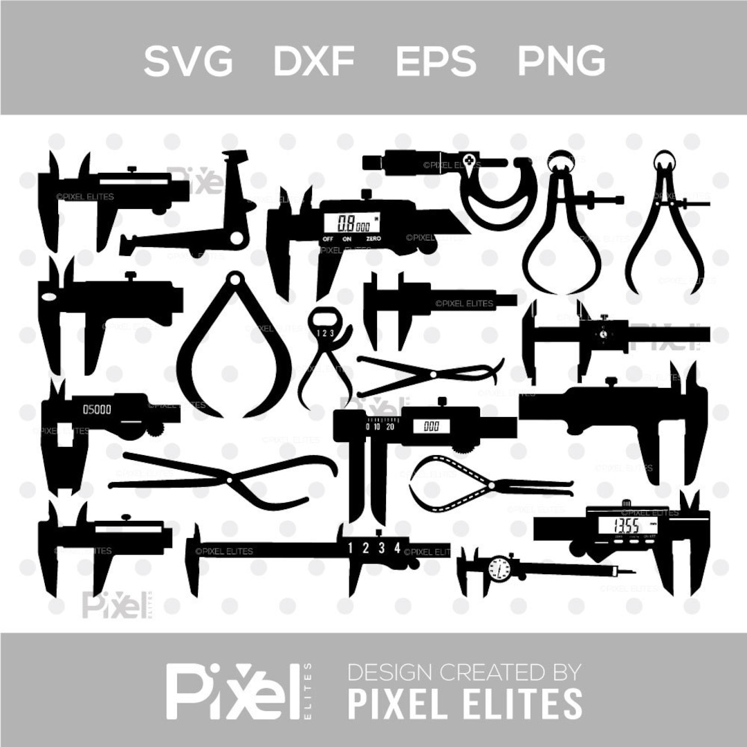 Caliper Svg Bundle Silhouette Svg Plumber Cricut Cut Files Png Bundle ...