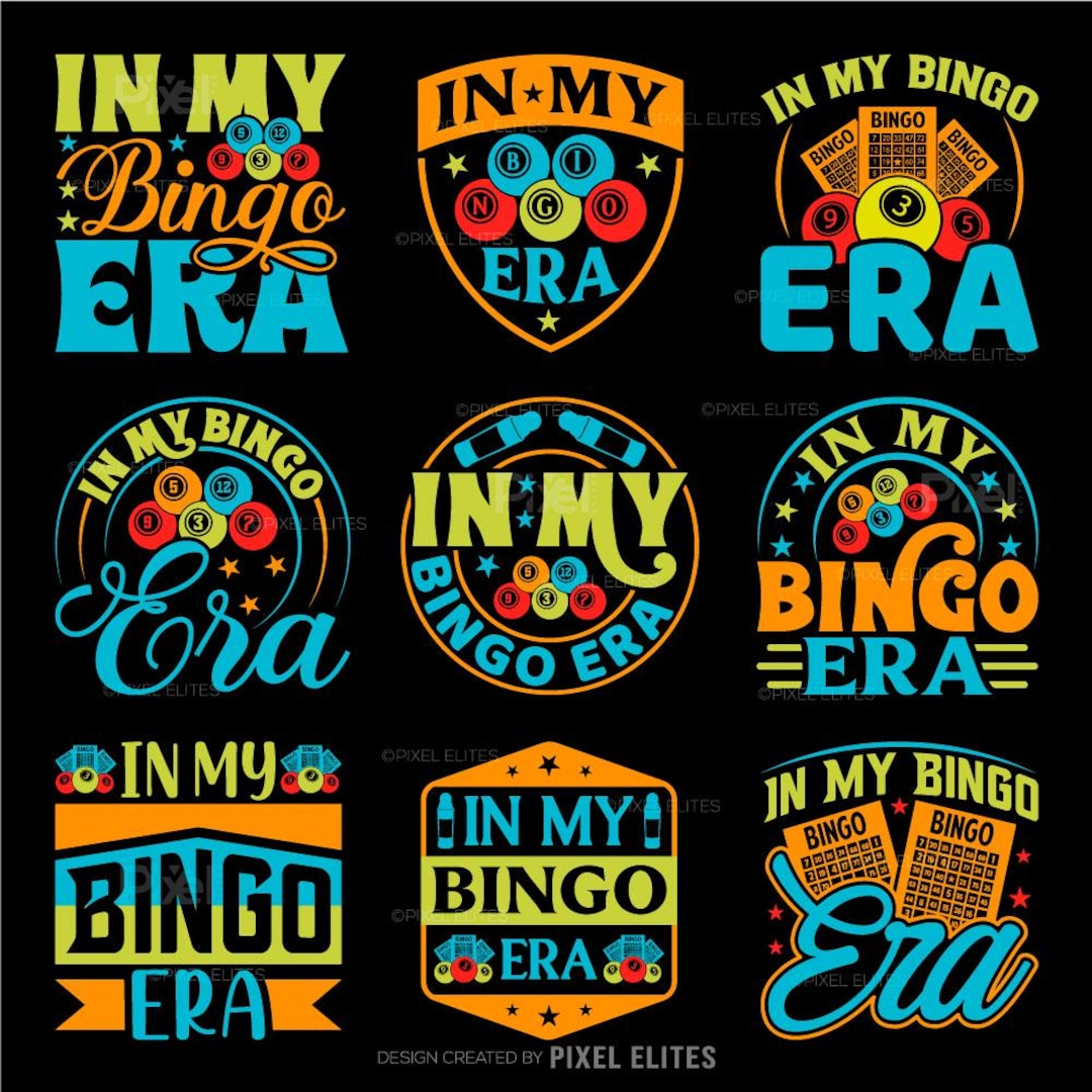 In My Bingo Era SVG Cut File Funny Bingo Quotes Design for Game Lovers ...