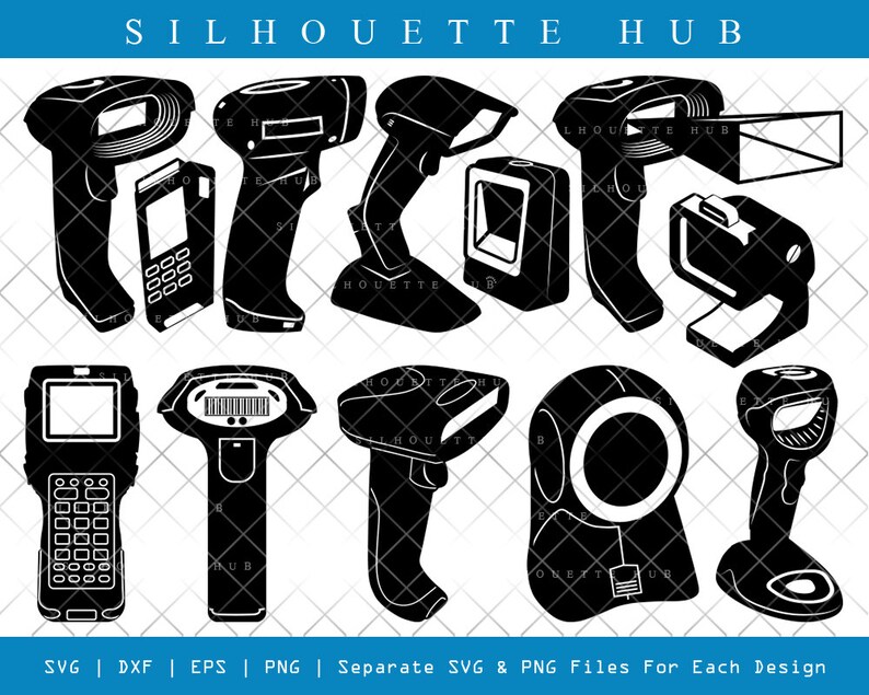Barcode Scanner Silhouette Scanner Svg Payment Scan Svg - Etsy