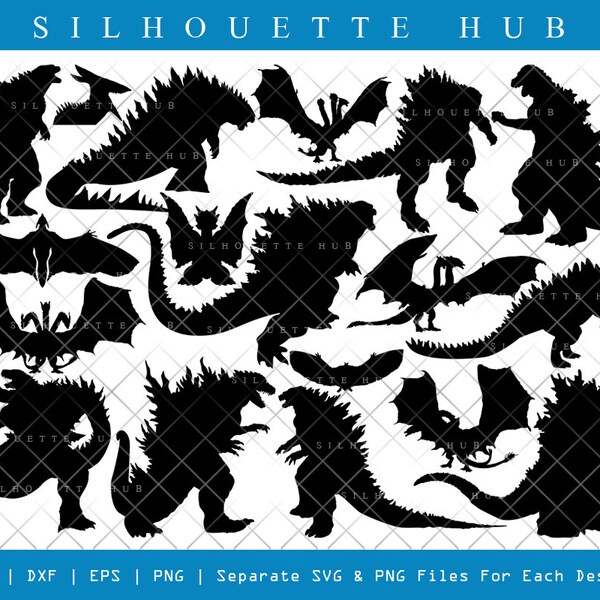 Godzilla Pattern - Etsy