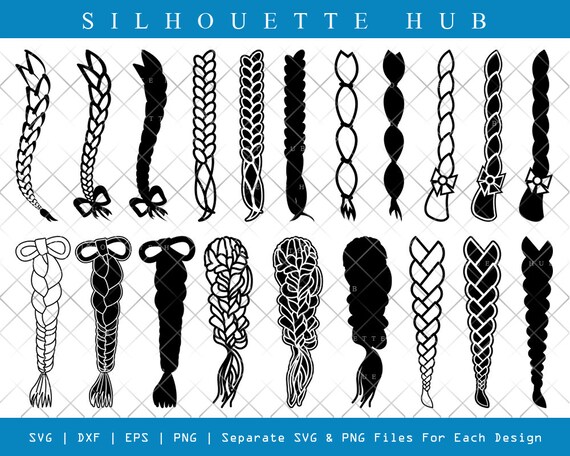 Drawing & Illustration Will you braid my hair digital svg for diy ...