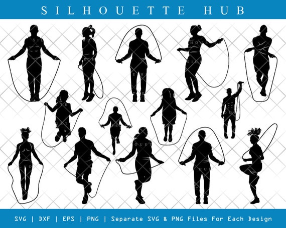 Jumping Rope SVG Rope Silhouette Skipping Player Svg Jump - Etsy