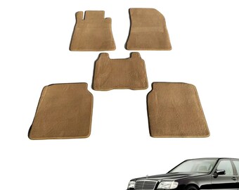 W140 S class Floor Mats SET Velor Etsy