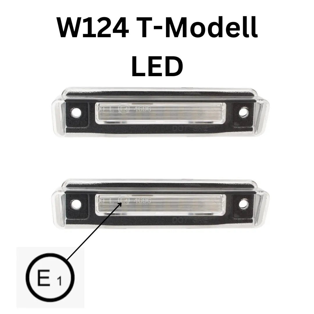 W124 T-model License Plate LED Lights SET - Etsy
