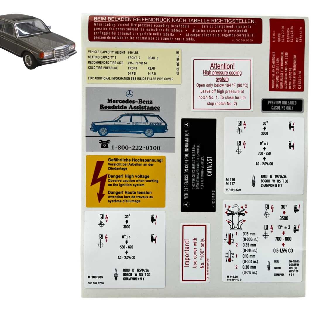 Sticker for Mercedes-benz W123 - Etsy