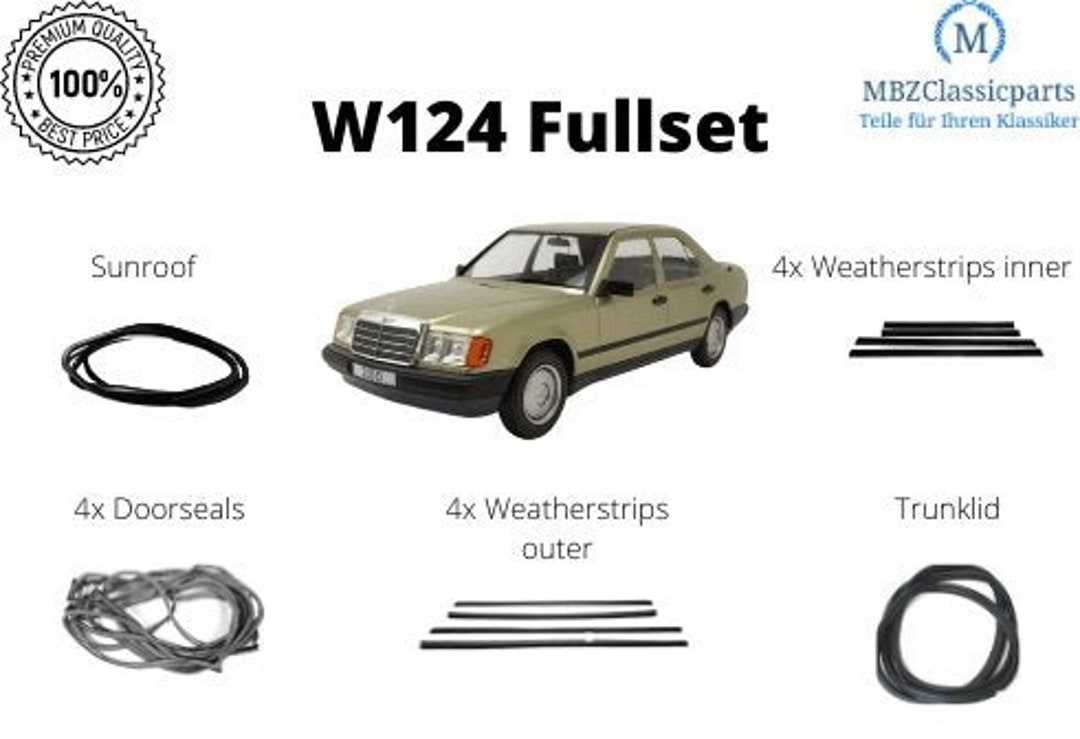 OEM Quality Full Set of Seals for Mercedes-benz W124 Sedan, Original ...