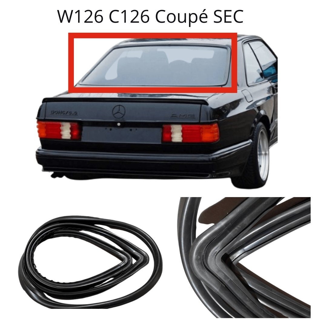 New Rear Window Seal for Mercedes W126 C126 SEC, OEM Mercedes Part ...