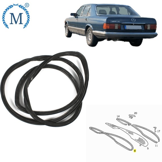 New OEM Rear Window Seal for Mercedes W126 1985 1991 S SE Sel Auto Parts for Car Etsy