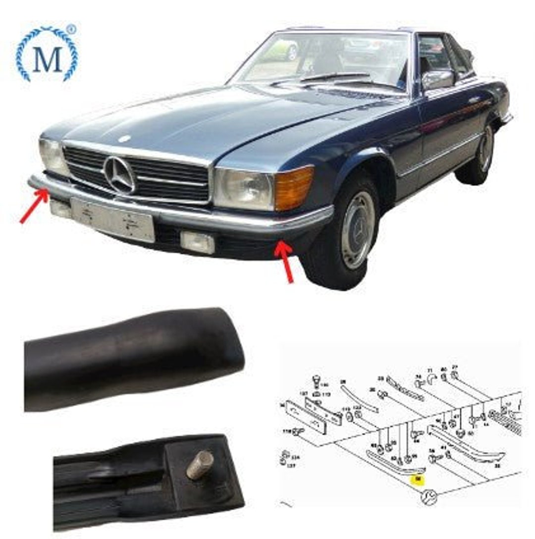 R107 SL SLC Protective Rails Bumper Front Right & Left New - Etsy Canada