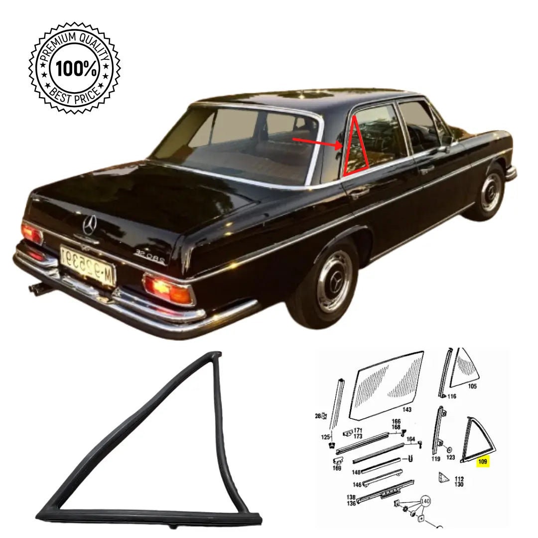 Rear Right Triangular Window Seal for Mercedes W114 W115, High-quality ...