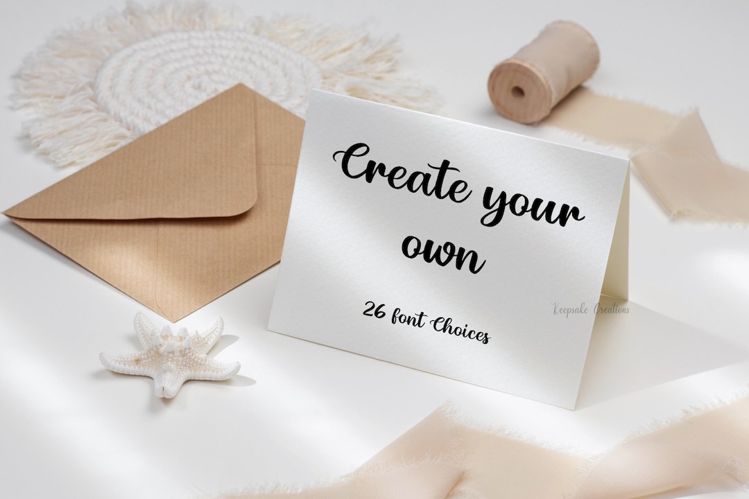 Create Your Own Card, Personalised Card, Custom Birthday Card, Custom ...