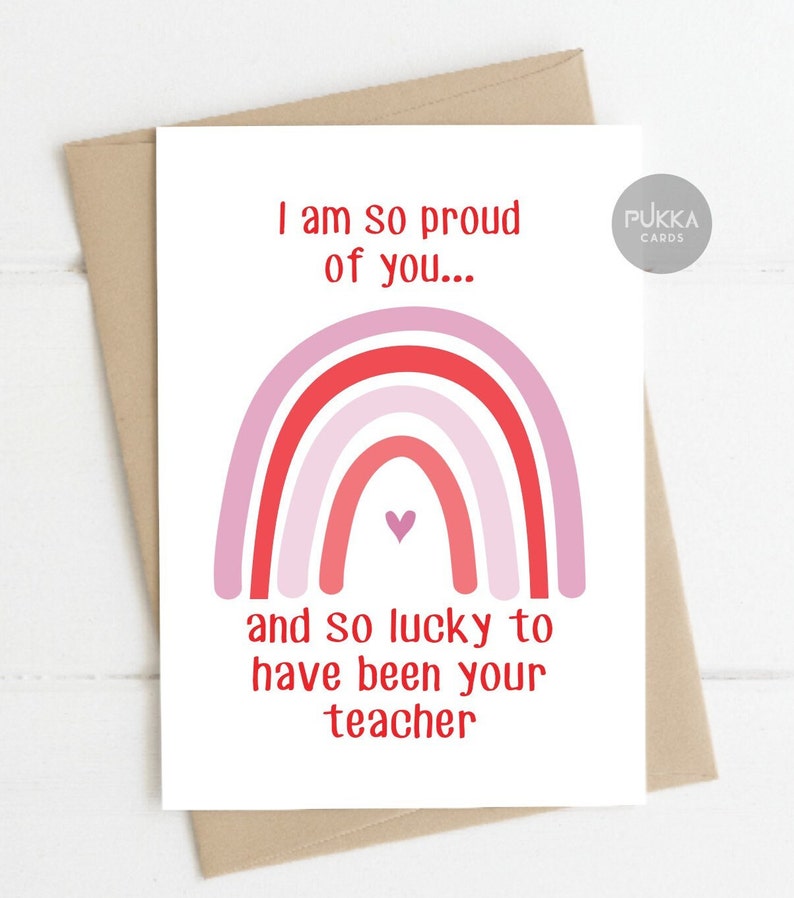 Cards From Teacher Notecards, Pack of 10, End of Term Card, Card From ...