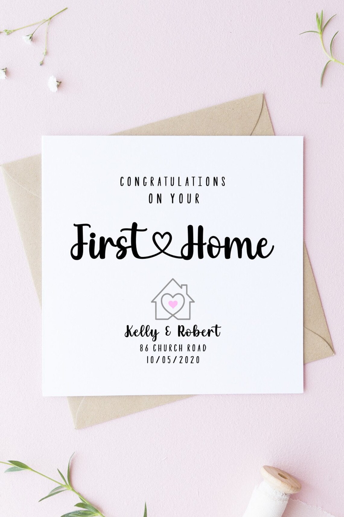 Personalised Congratulations on your First Home Card 1st | Etsy