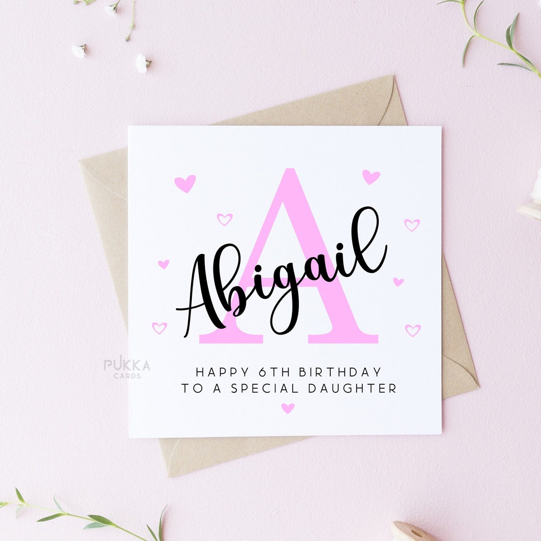 Special Birthday Card for Daughter, Birthday Gift to Daughter, Special ...