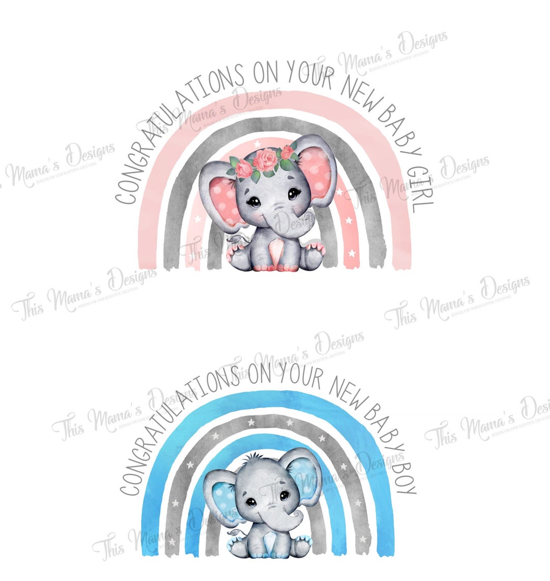 Watercolor Baby Rainbow Design, Birth, Girl, Sublimation File - Etsy