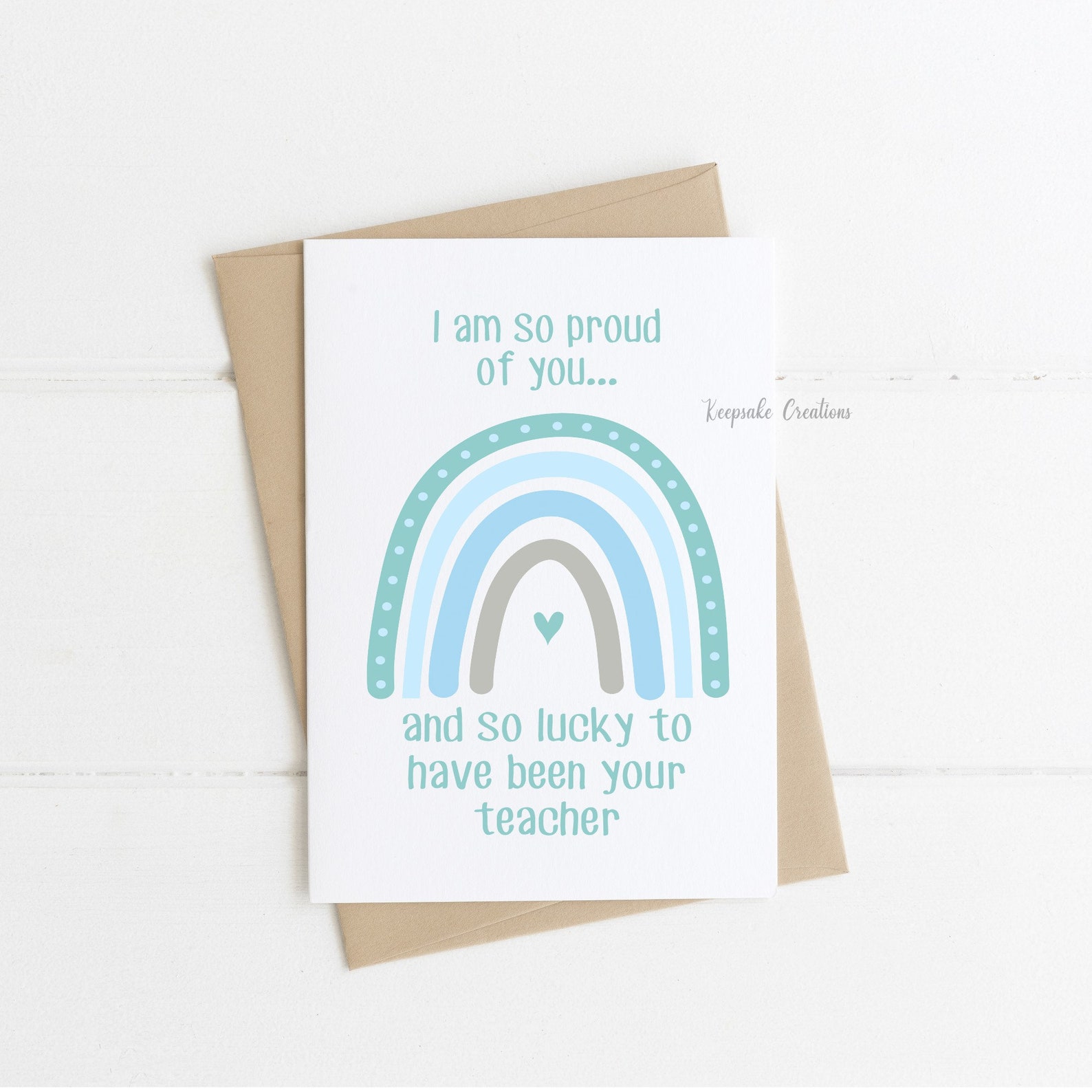 Cards From Teacher Notecards Pack of 10 End of Term Card - Etsy