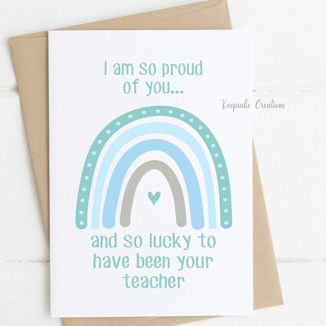 Cards From Teacher Notecards, Pack of 10, End of Term Card, Card From ...