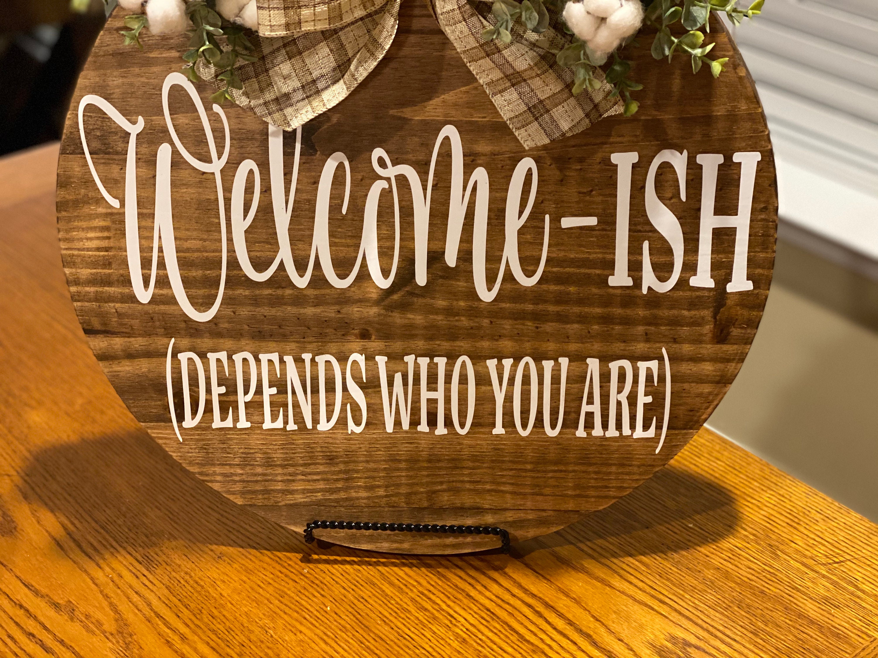 Round Wood Door Hanger - Etsy