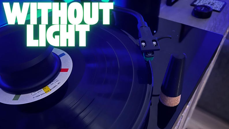 Record Player Turntable LED Light USB Rechargeable - Etsy
