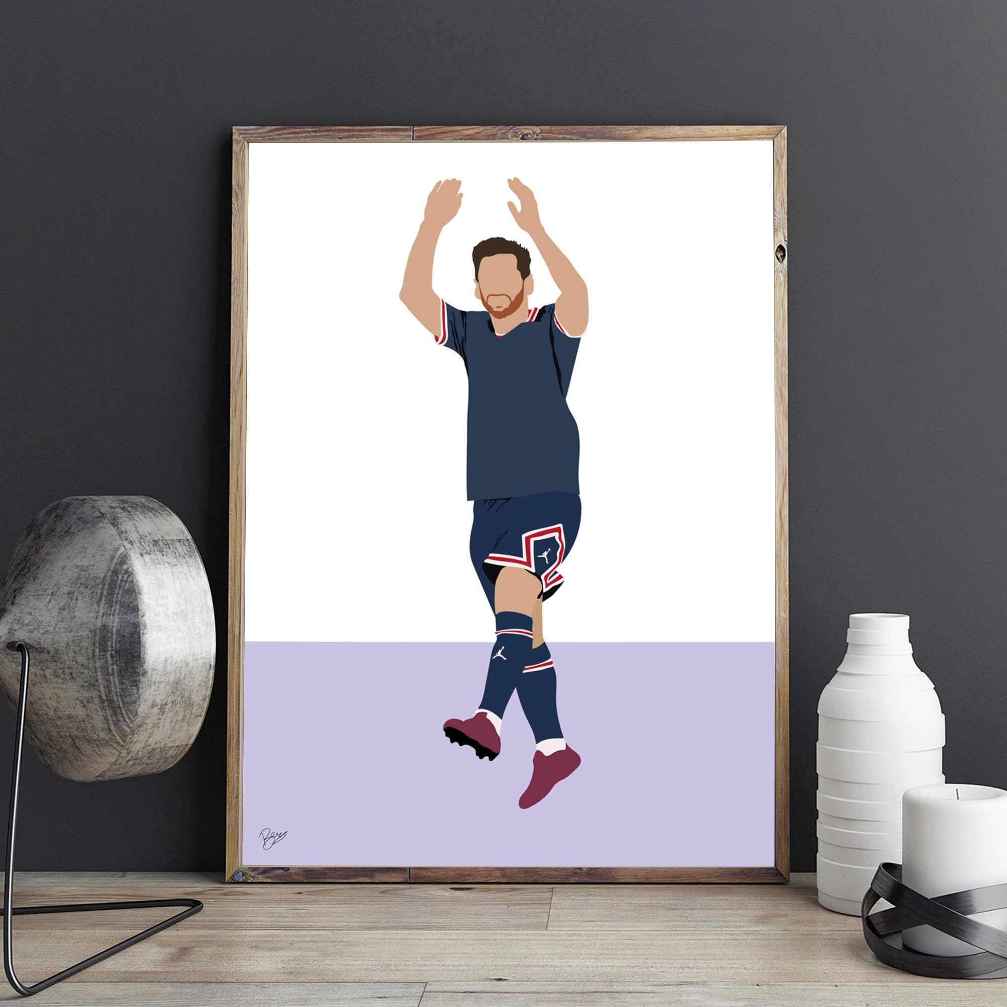 Lionel Messi PSG Poster Print - Etsy