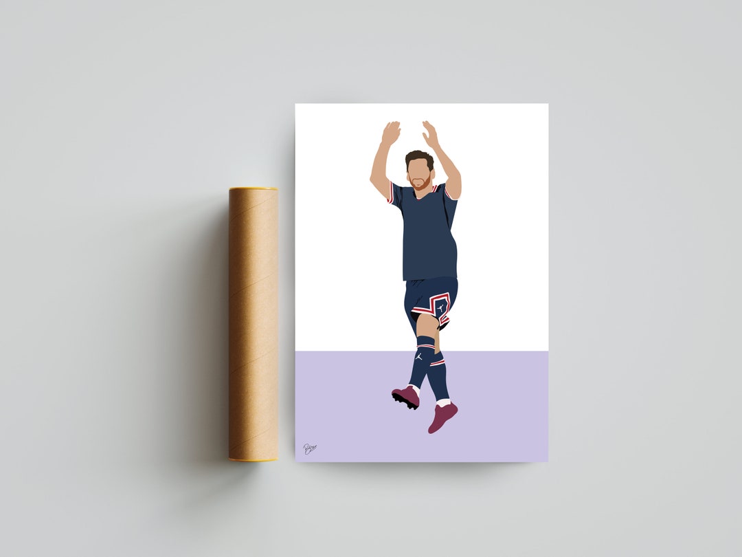 Lionel Messi PSG Poster Print - Etsy