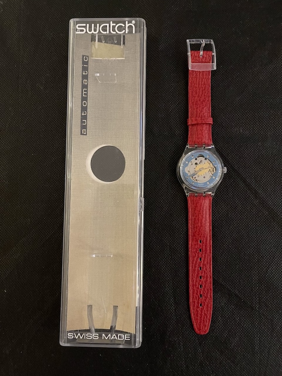 Swatch Watch Automatic SAK101 "RED AHEAD" 1992. Origi… - Gem