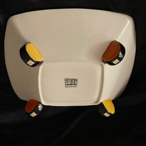 Clarice Cliff Style "house AND Trees" Footed Bowl. Hand Painted by ...