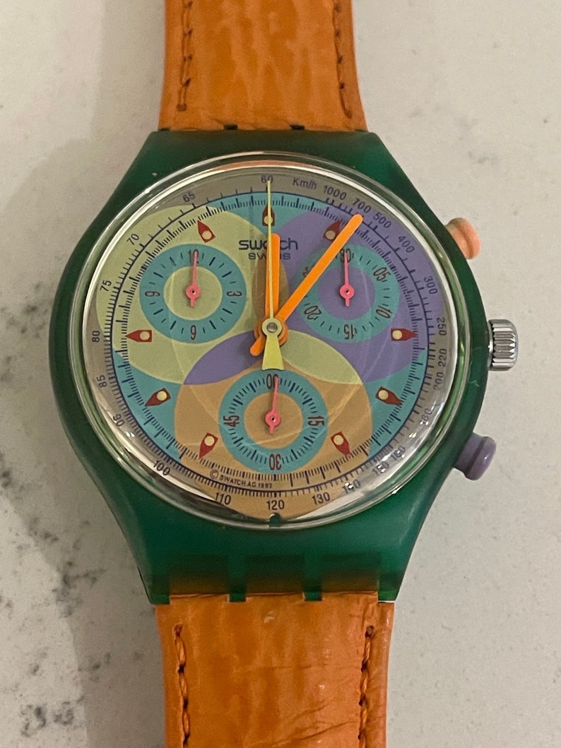 Swatch Watch SCL102 "sound" Chronograph 1993 Vintage Original. Very ...