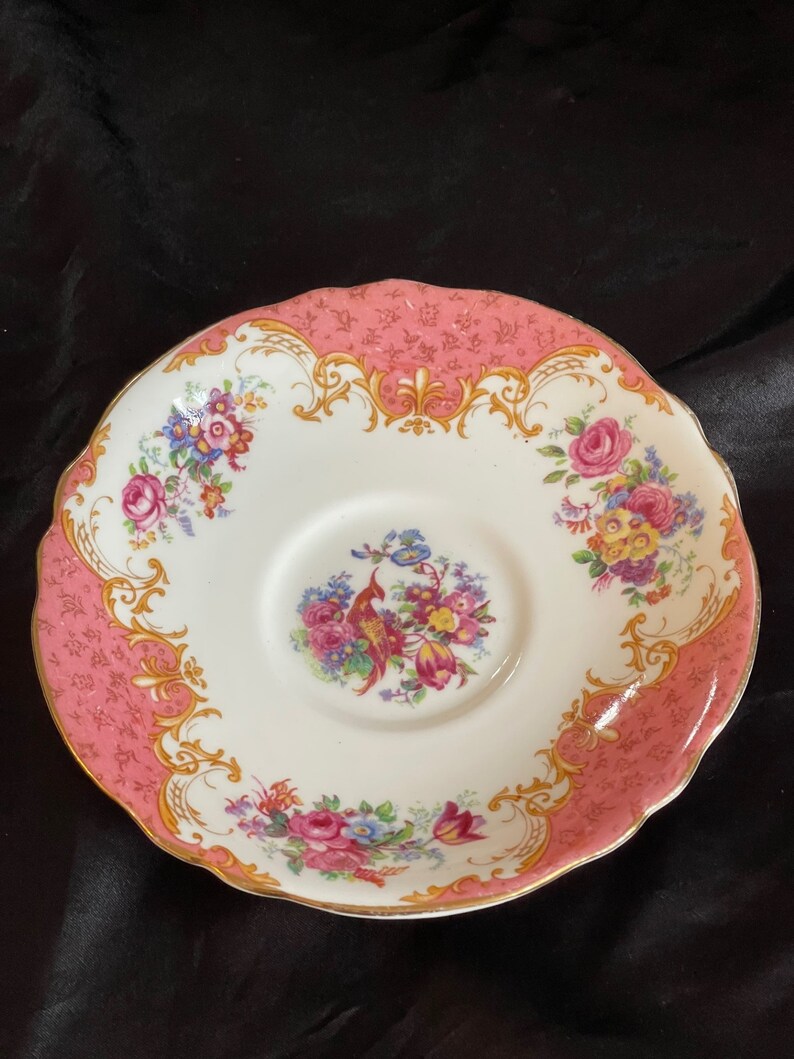 Paragon Rockingham "pink" Trio Tea Set". Stunning - Etsy