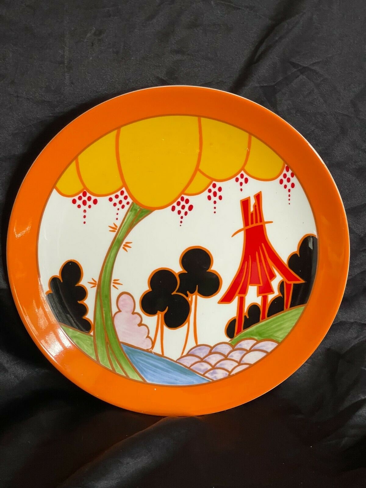 Clarice Cliff Bizarre "summerhouse" Plate - Etsy