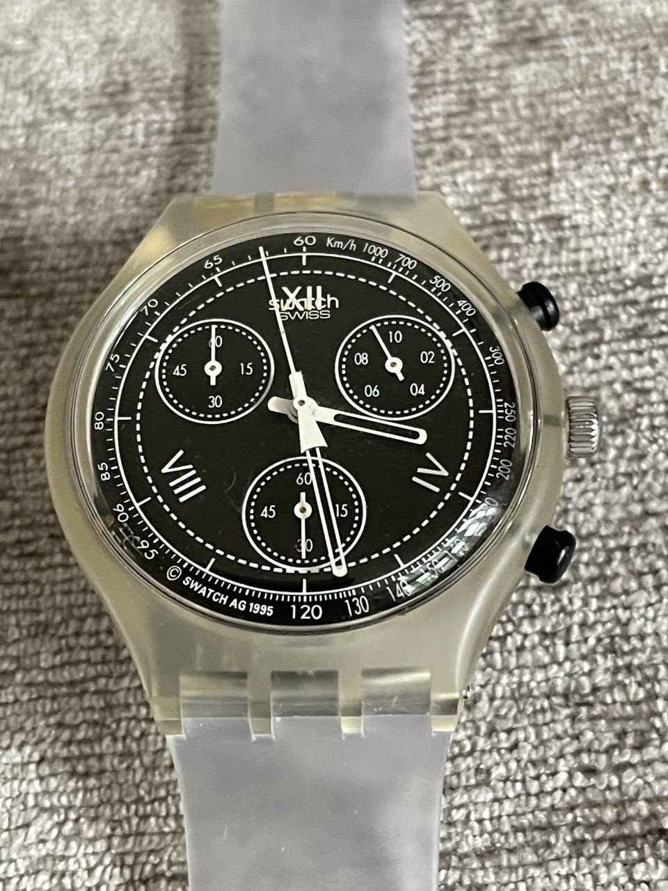 Swatch Watch Chronograph SCK110 see Through. 1996. - Etsy