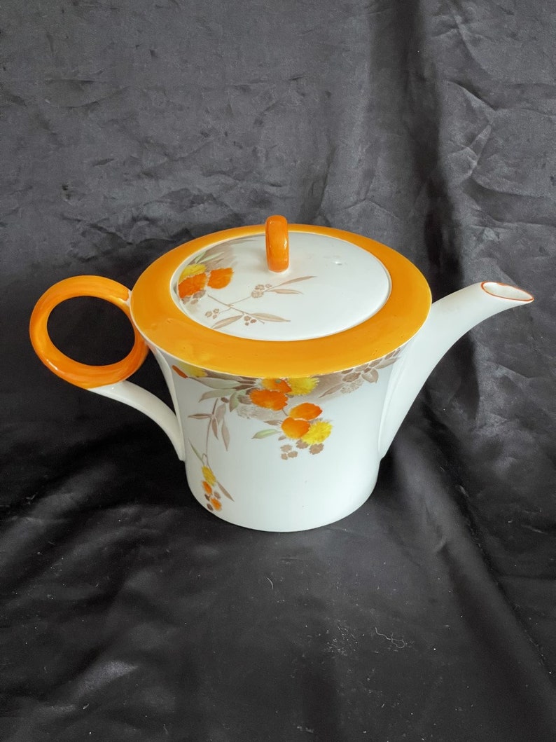 Shelley Tea Set "yellow and ORANGE Acacia". Pattern No : 12255. Art ...