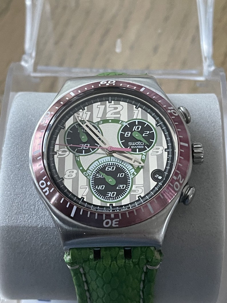 Swatch Watch YCS512 James Bond "villain" Collection "licence TO Kill".(franz Sanchez) Irony ...