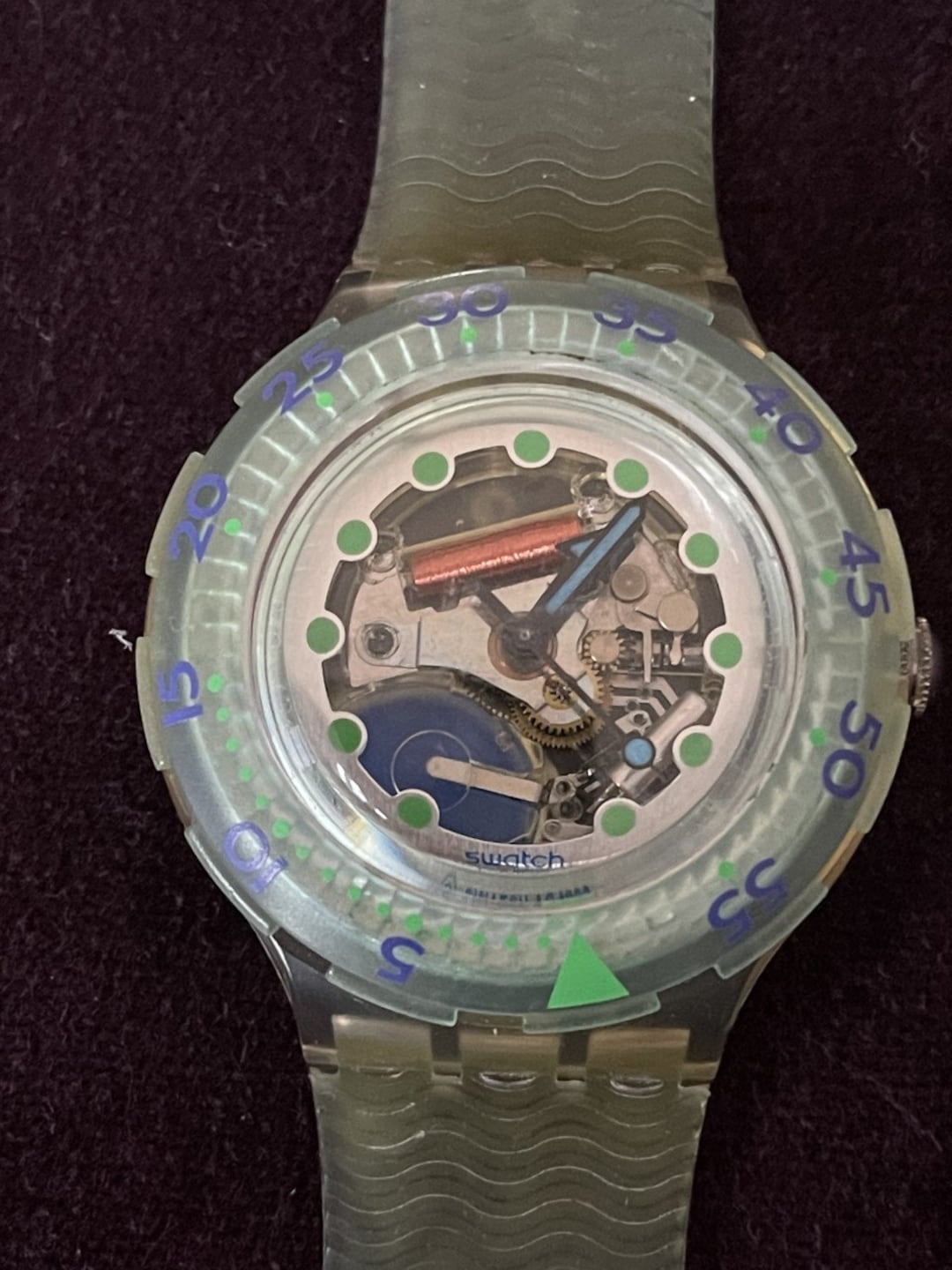 Swatch Watch SDK107 "blue Ice" Original Scuba 1995 - Etsy