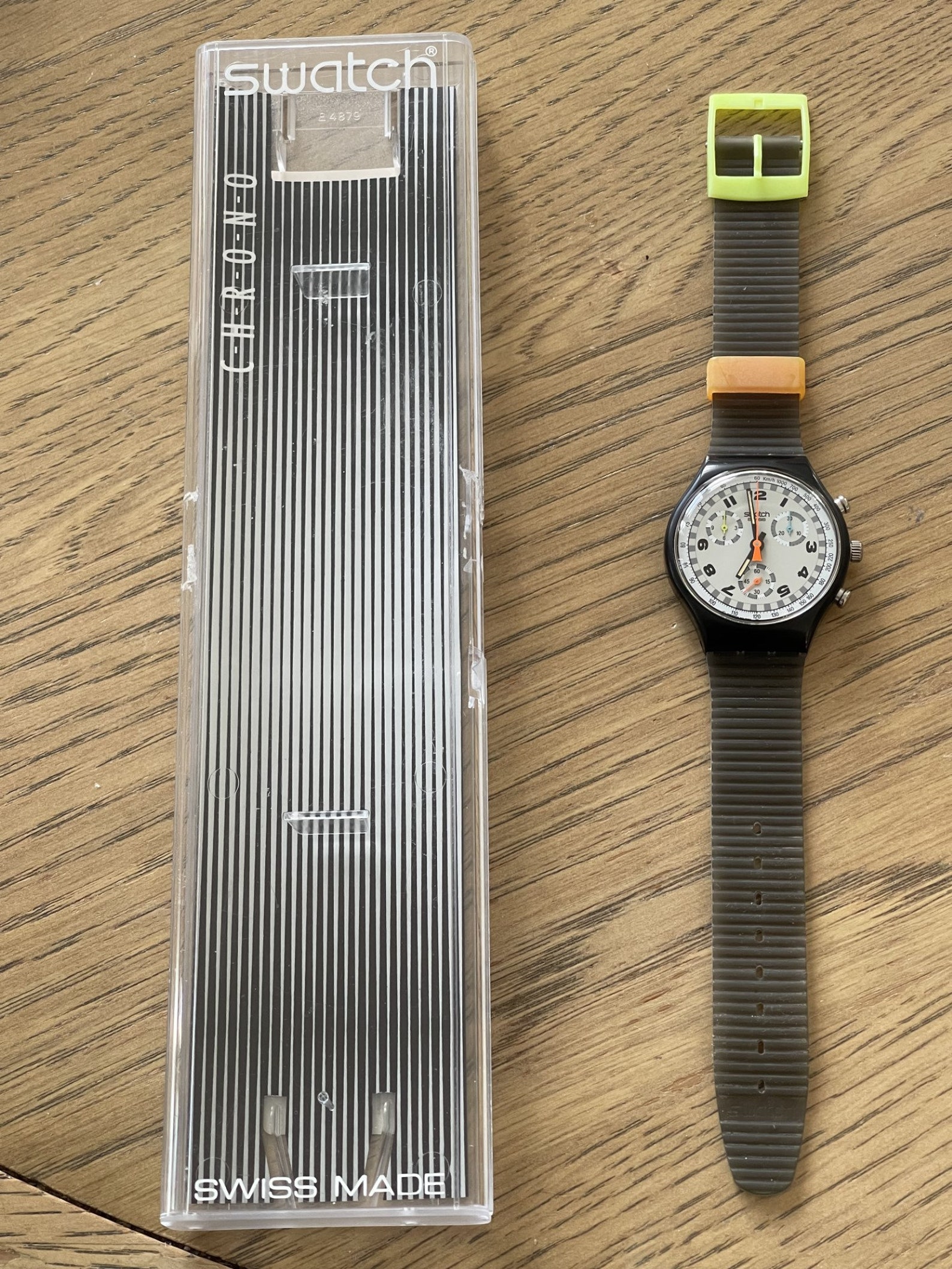 Swatch Watch Chronograph SCB105 "skate Bike" 1990 Vintage Original in ...