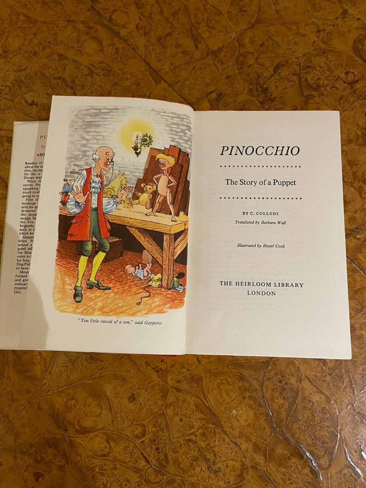 PINOCCHIO by Carlo Collodi Published 1956.illustrated.very Rare. - Etsy